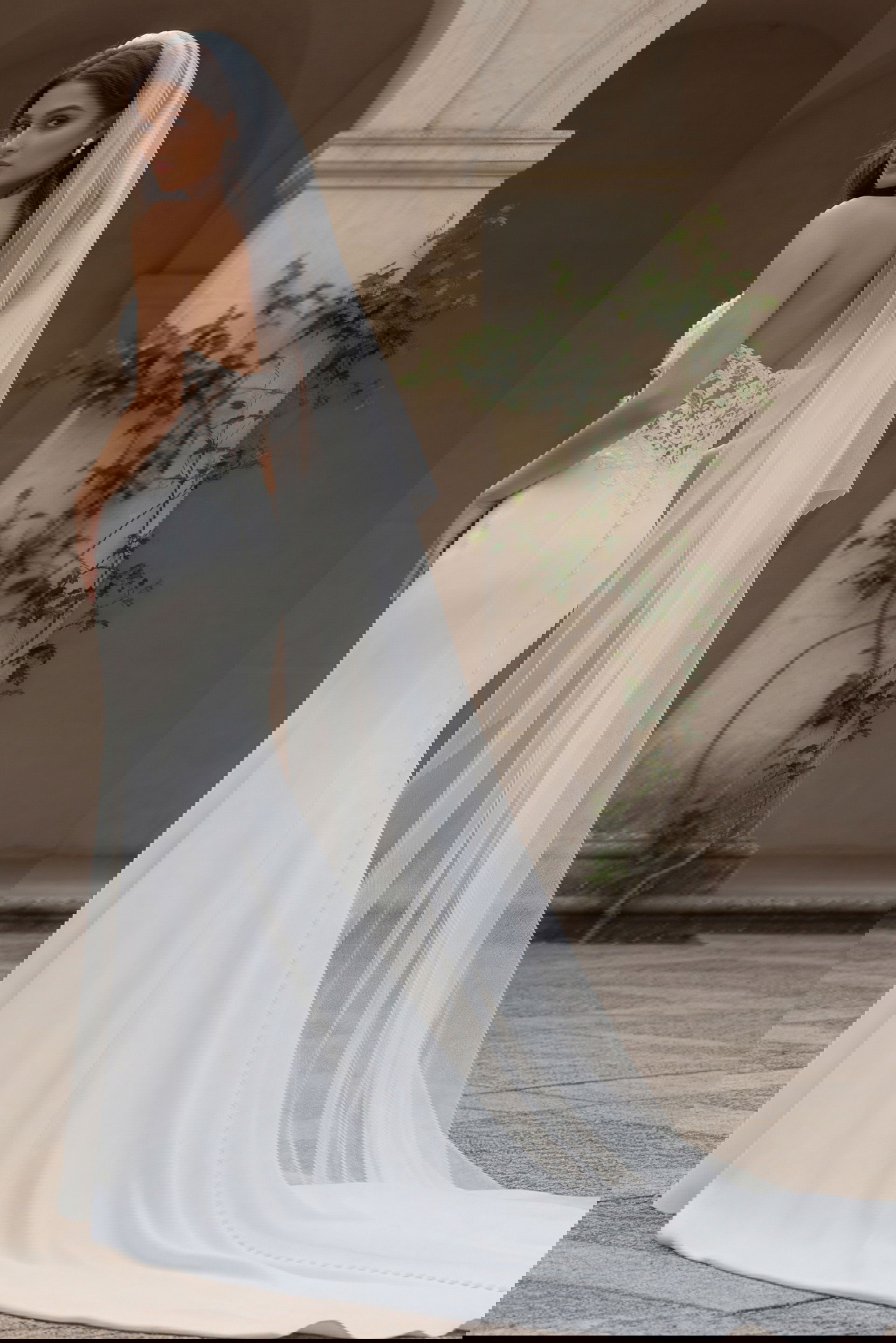 Strapless Bridal Gown With Pleated Bodice JB43816 | Jovani