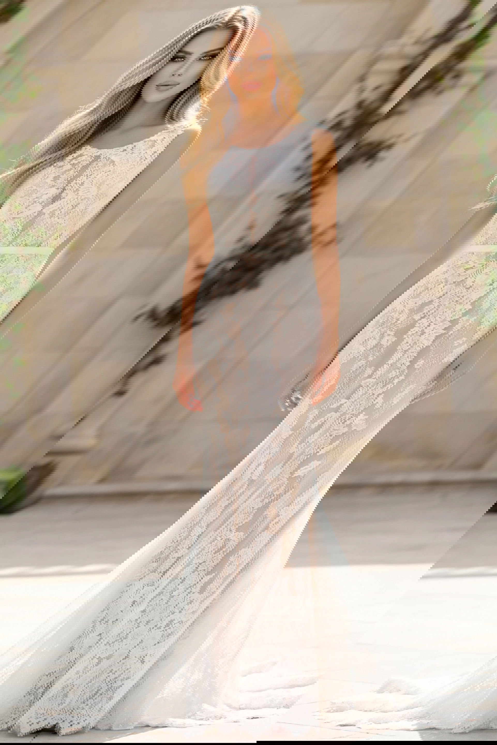 Sheer Lace Mermaid Bridal Gown JB44597 | Jovani